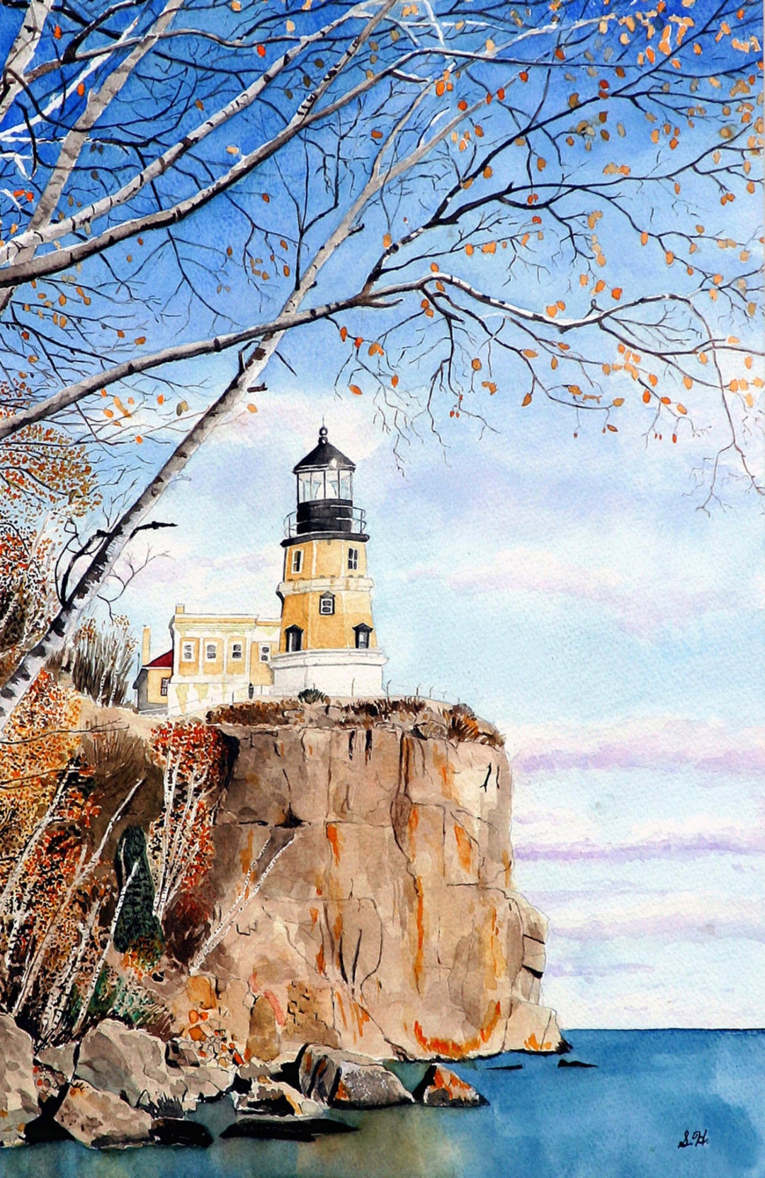 Art Print, “split Rock Lighthouse” 11 X 14 and 16 X 20 Sizes Available ...