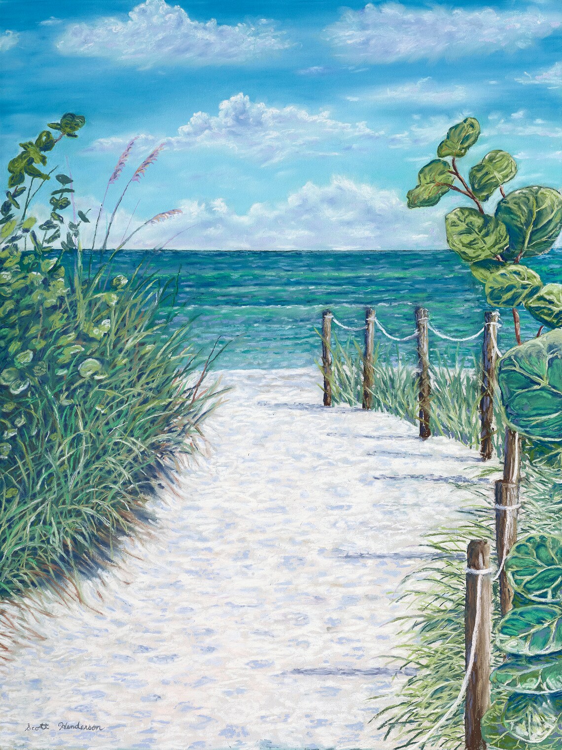 Art Print, “beach Walkway II” 11 X 14 and 16 X 20 Sizes Available - Etsy