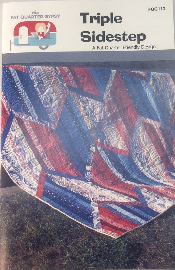 Triple Sidestep quilt pattern by the Fat Quarter Gypsy | Etsy