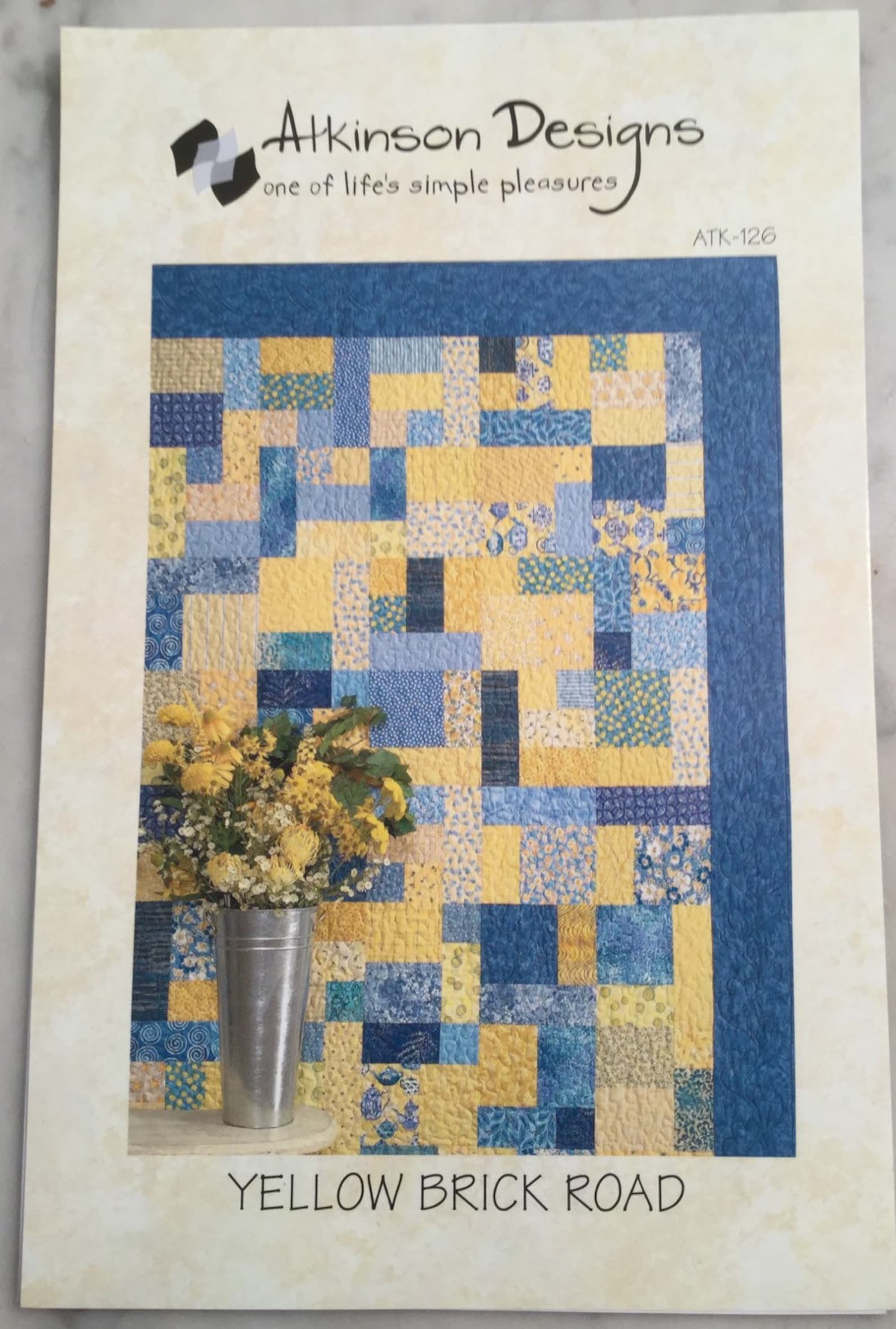 Yellow Brick Road Quilt Pattern by Atkinson Designs—free Shipping - Etsy