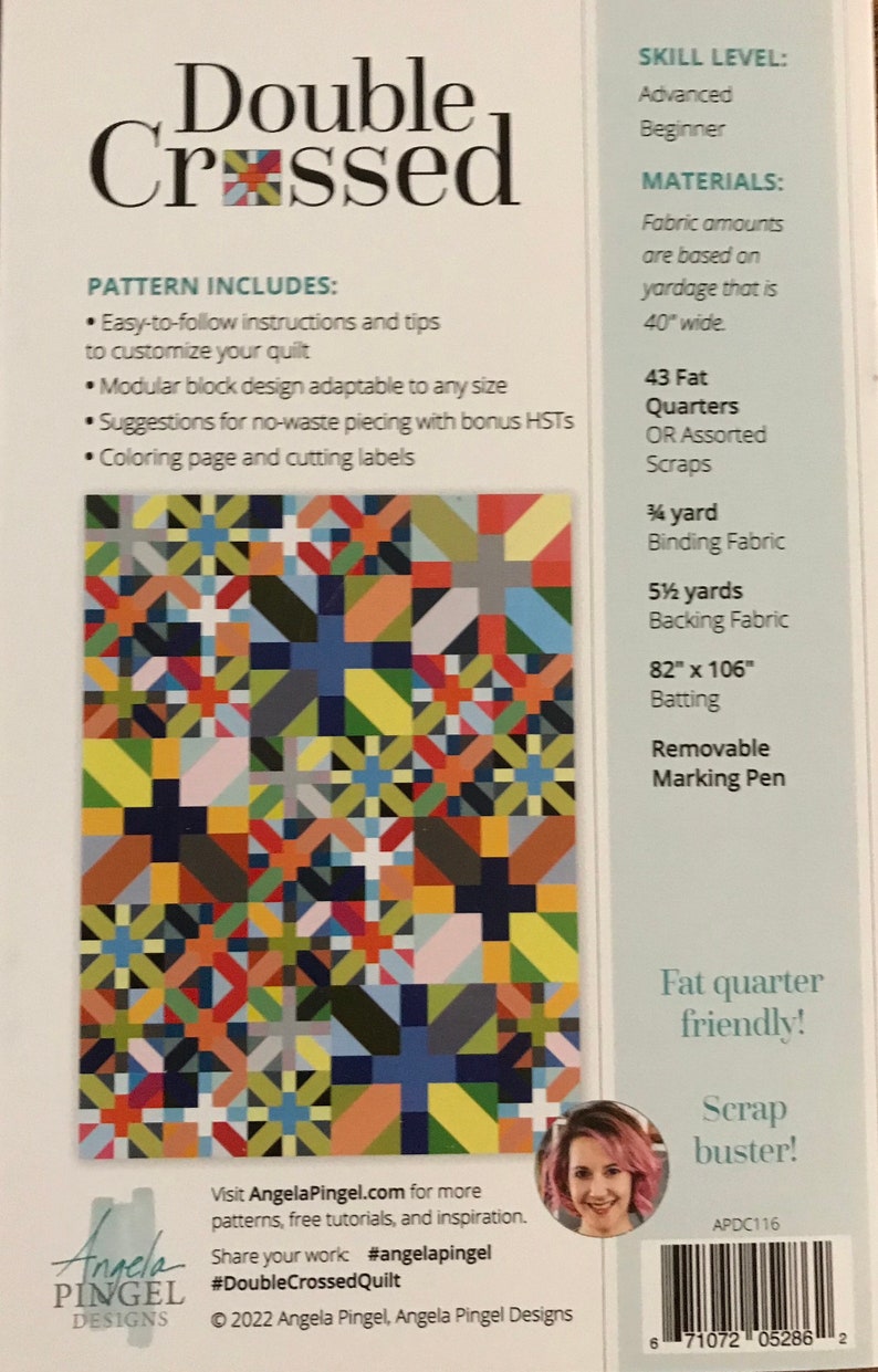 Double Crossed Quilt Pattern by Angela Pingel-free Shipping - Etsy