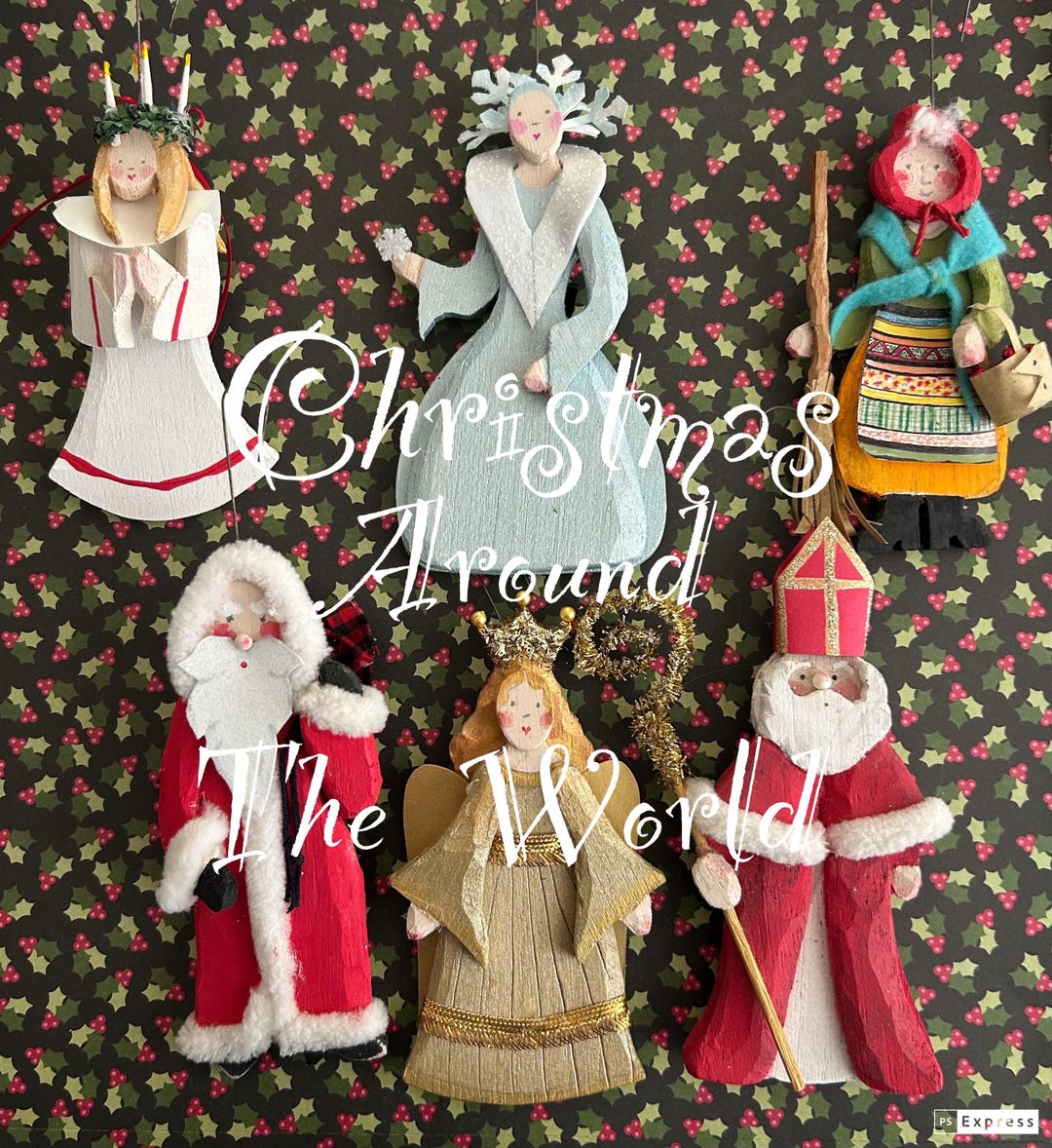 Christmas Around the World Ornaments-santa Lucia,snow Queen,la Befana ...