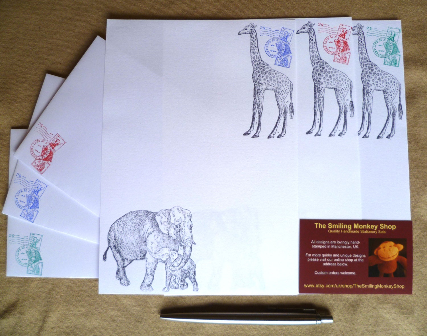 Safari Stationery Set - Safari Writing Paper & Premium Matching ...