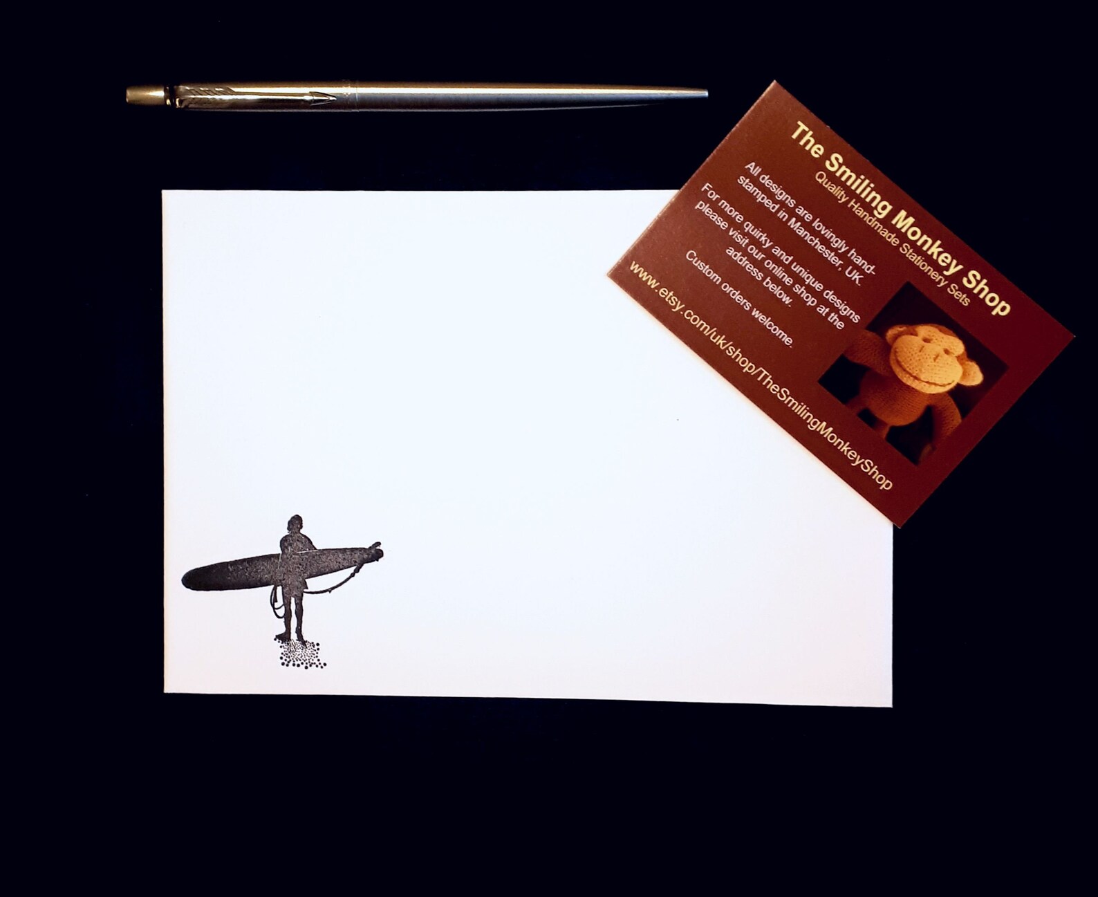 Big Wave Surfer Stationery Set Surfs up Writing Paper With | Etsy