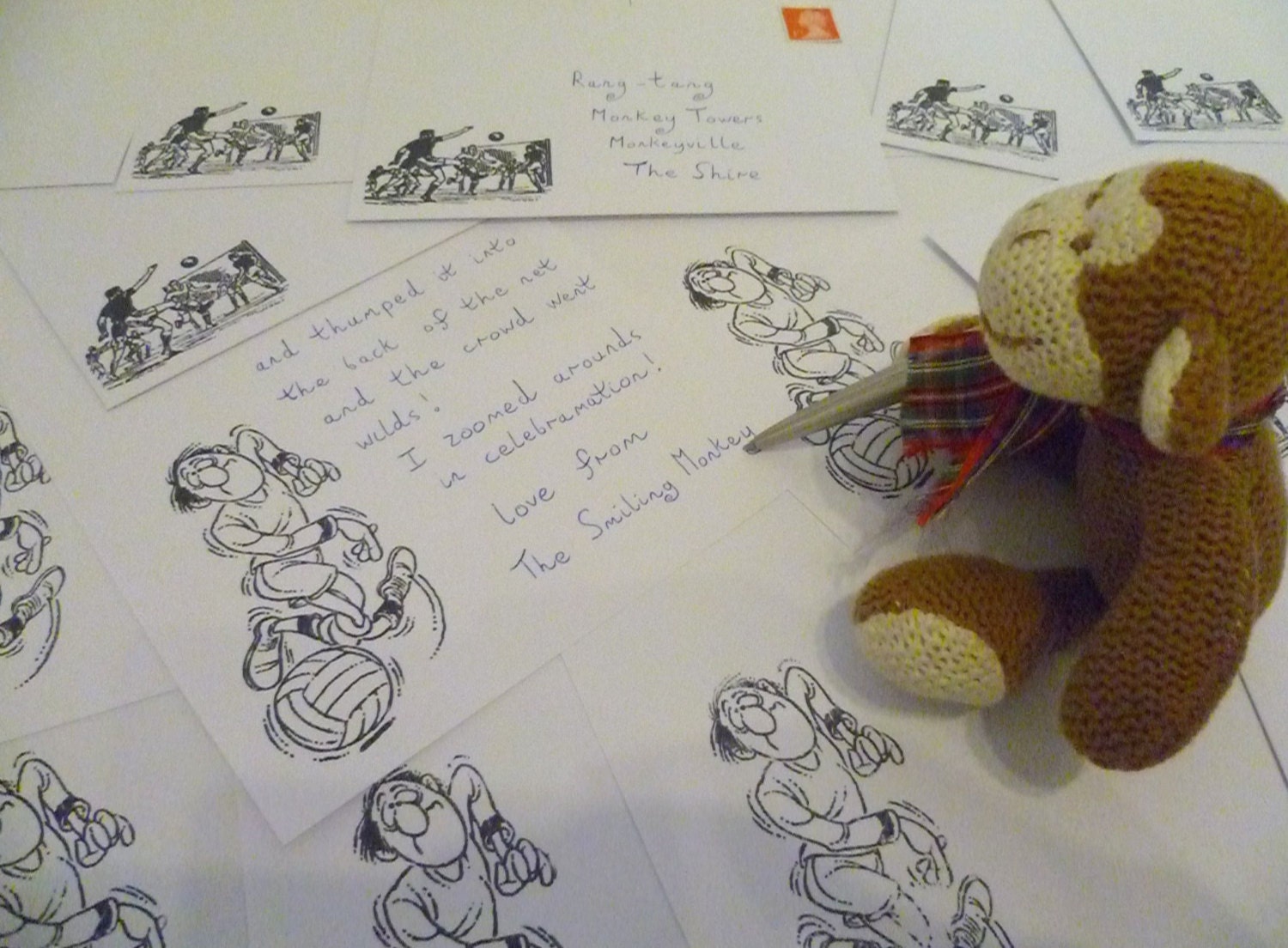 Football Letter Writing Set - Football Writing Paper With Matching ...