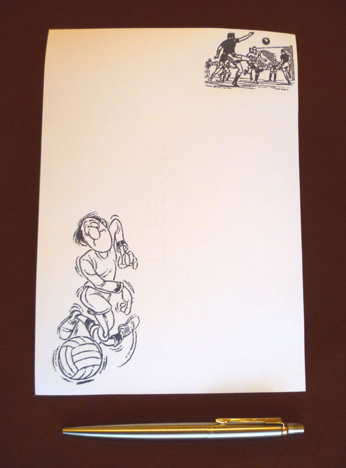 Football Letter Writing Set - Football Writing Paper With Matching ...