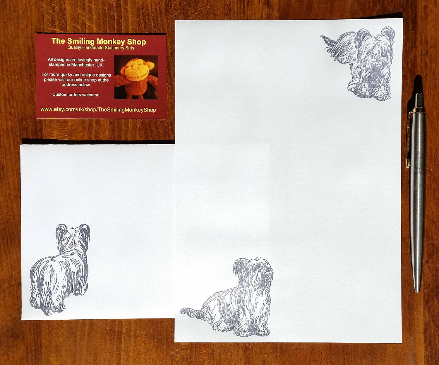 Terrier Dog Stationery Set - Terrier Writing Paper & Matching Premium ...