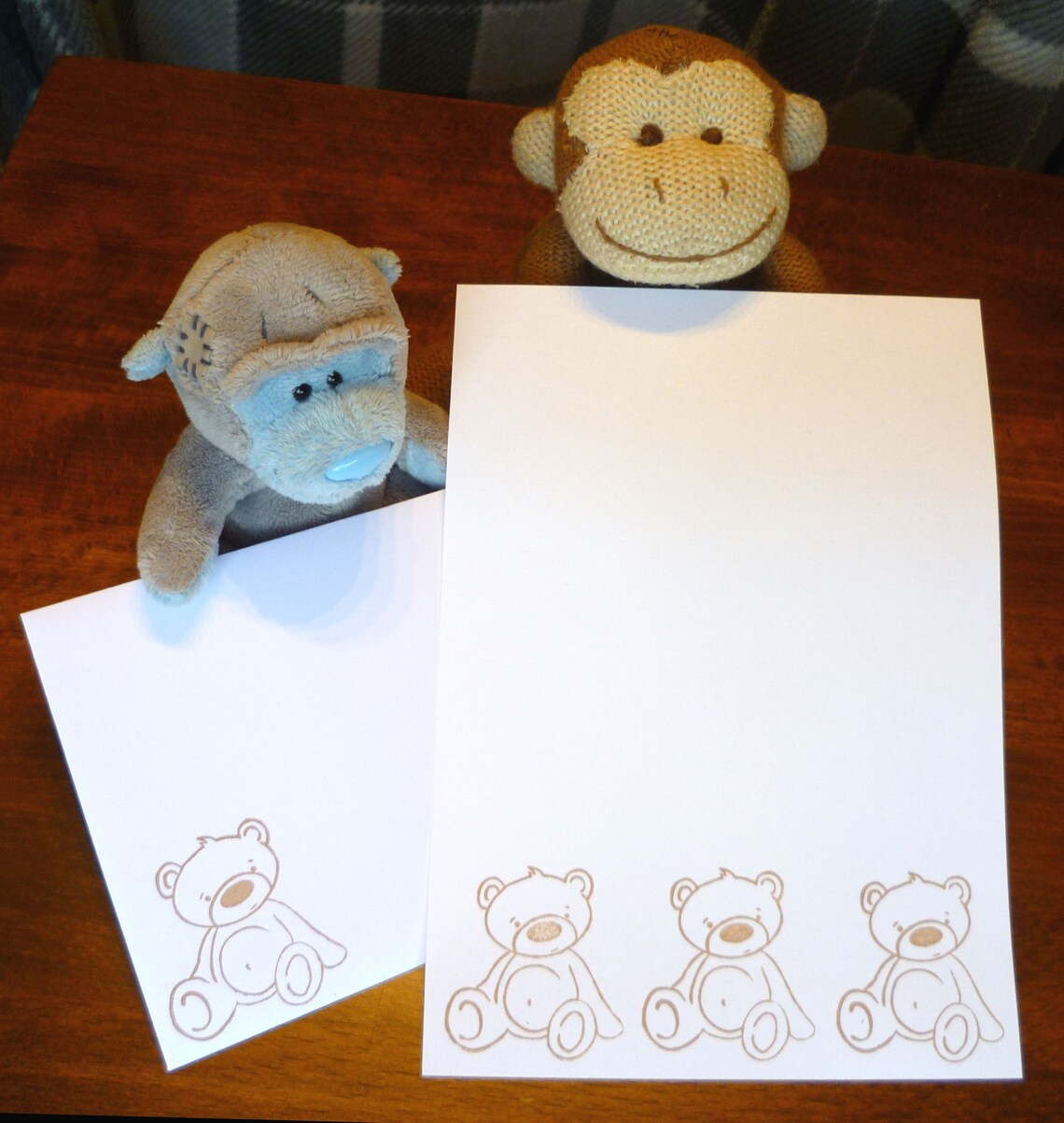 Teddy Bear Letter Writing Set Teddies Writing Paper With - Etsy