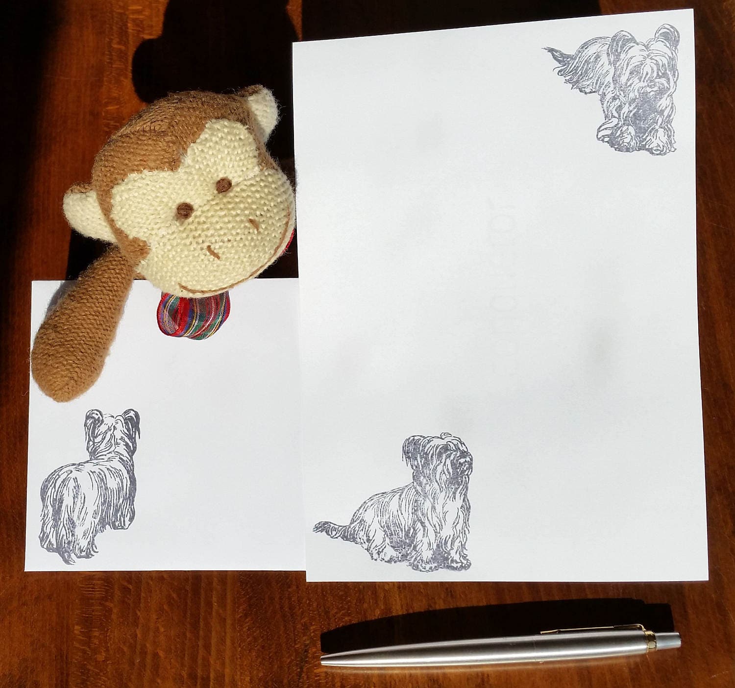 Terrier Dog Stationery Set - Terrier Writing Paper & Matching Premium ...