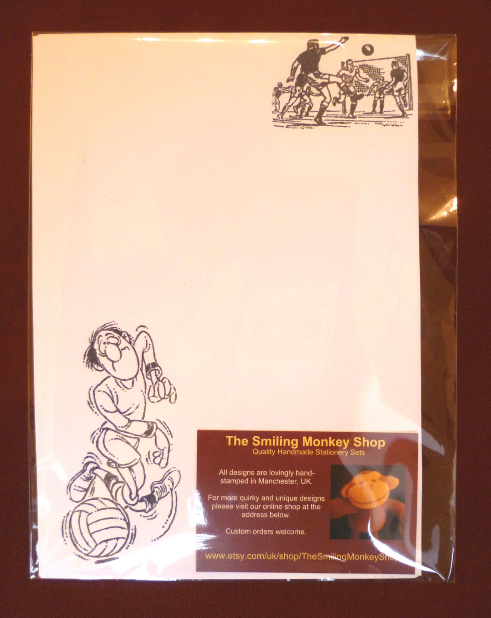 Football Letter Writing Set - Football Writing Paper With Matching ...