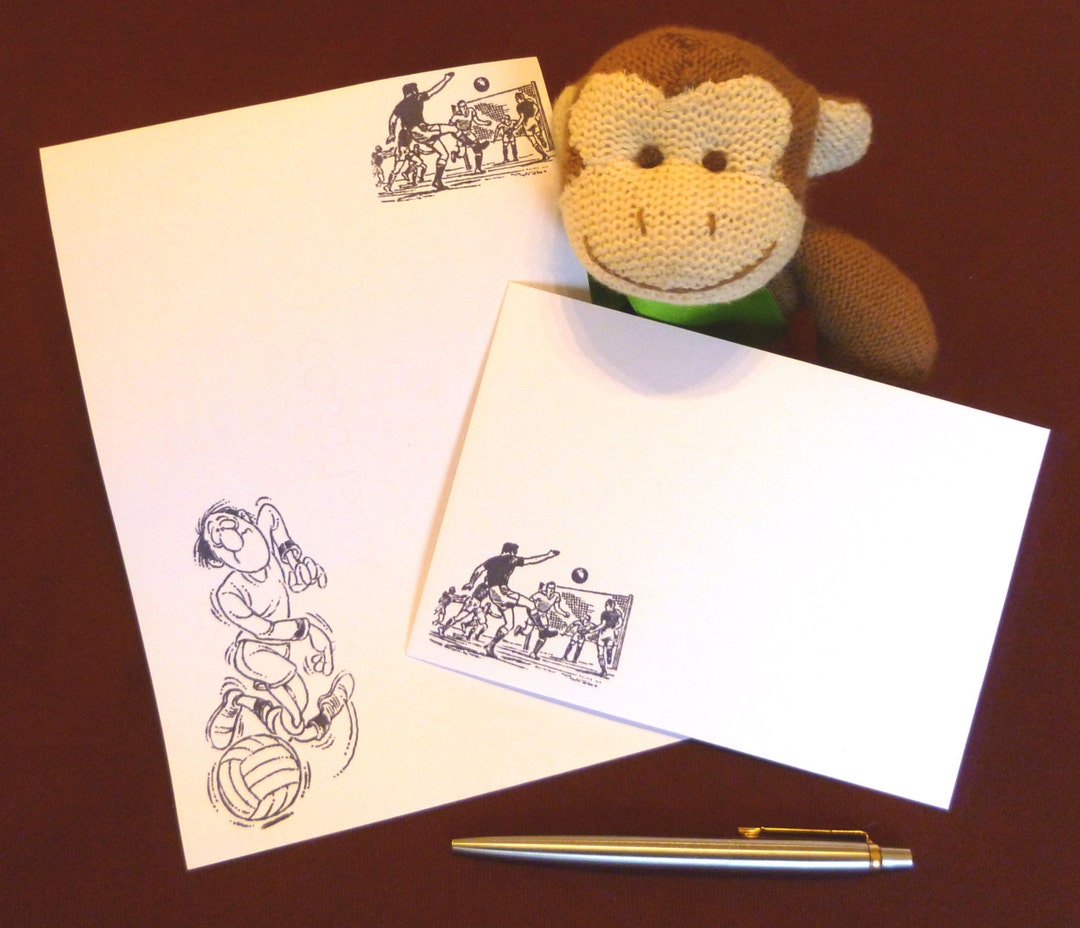 Football Letter Writing Set - Football Writing Paper With Matching ...