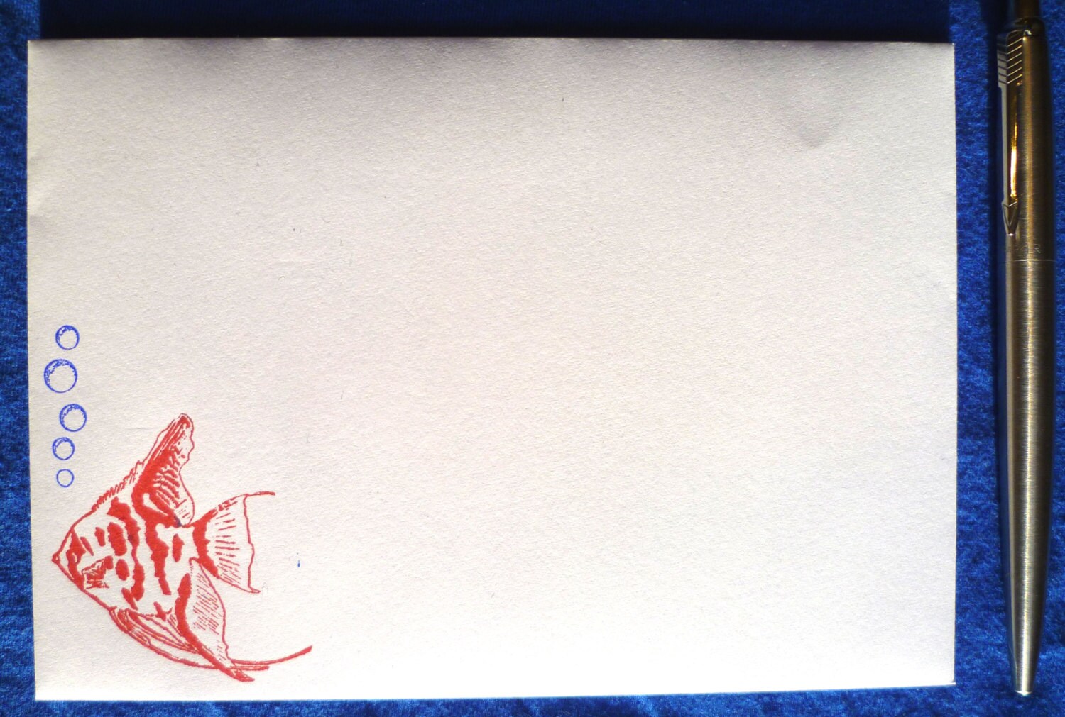 Angel Fish Stationery Set Tropical Fish Writing Paper With - Etsy