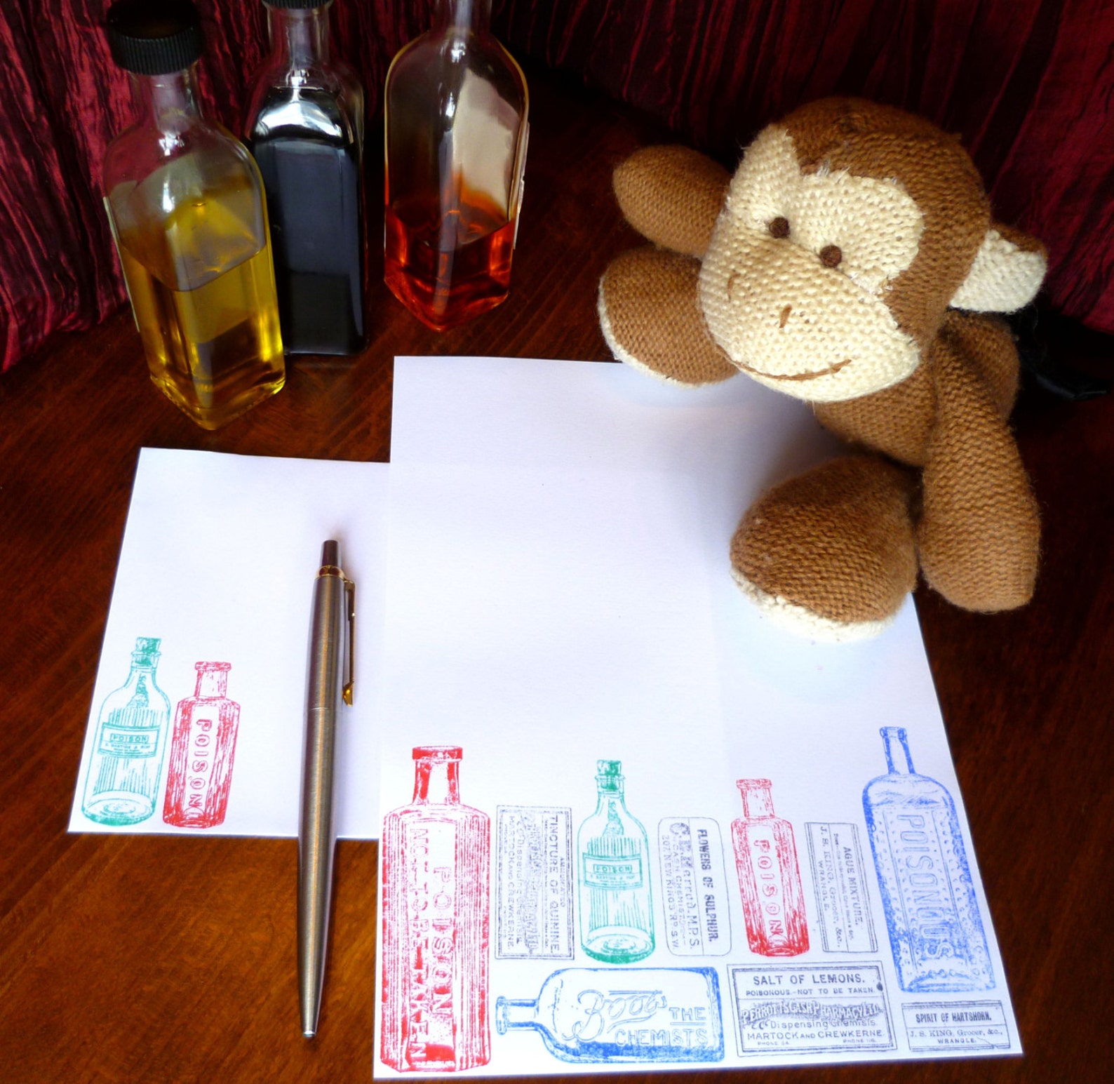 Poison Pen Stationery Set - Poison Writing Paper With Matching Premium ...