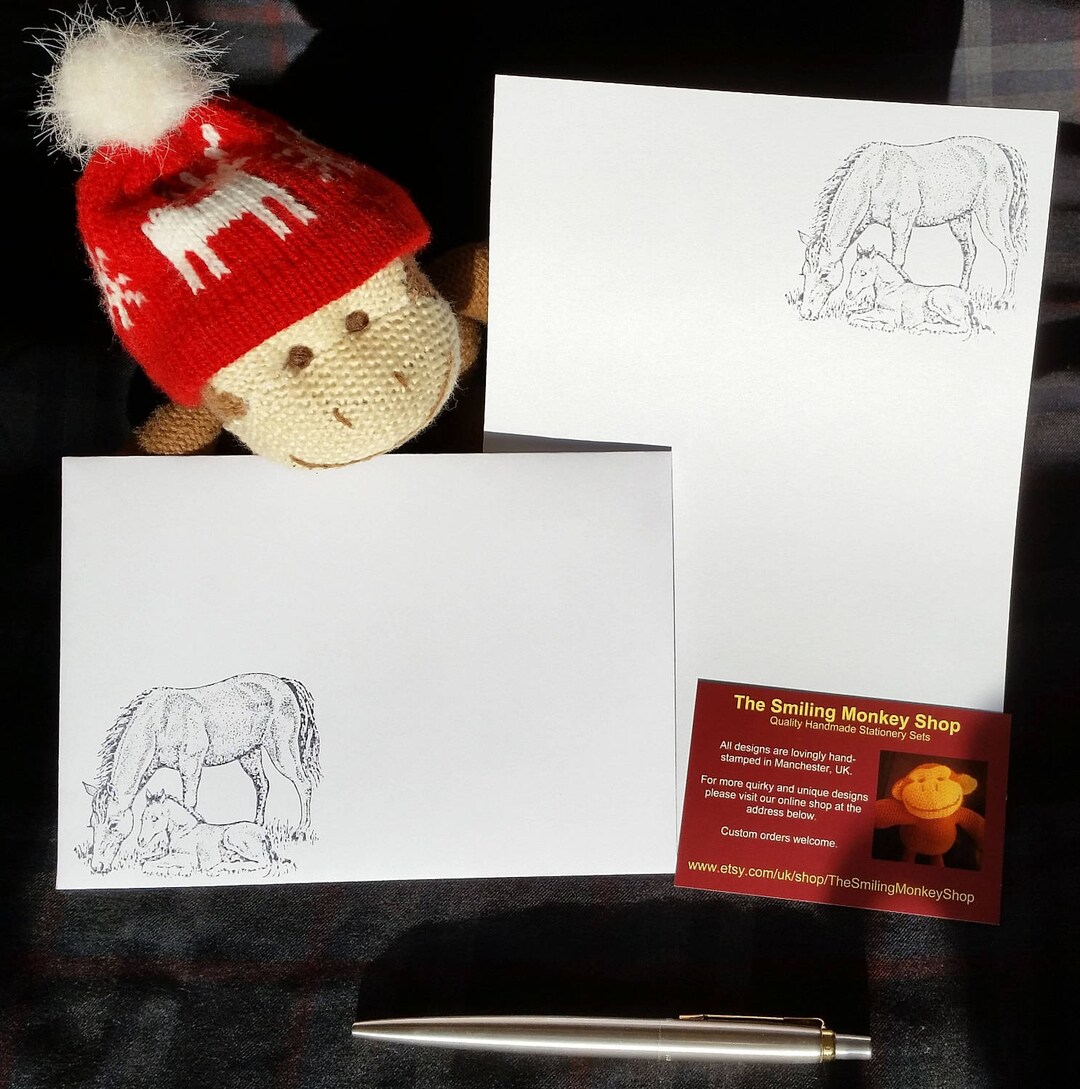 Horses Stationery Set - Horse Writing Paper With Matching Premium ...
