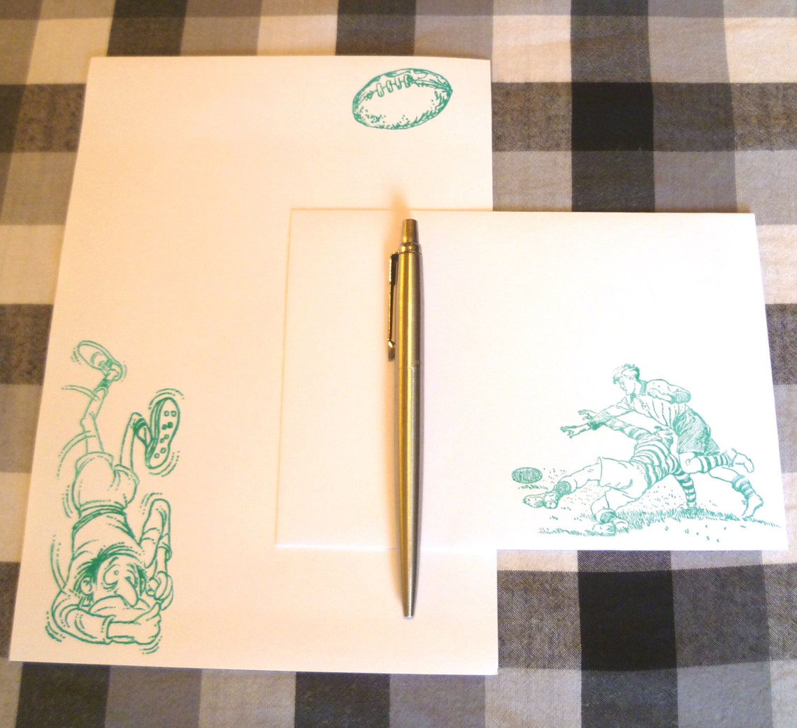 Rugby Football Letter Writing Set Rugby Writing Paper With Matching ...