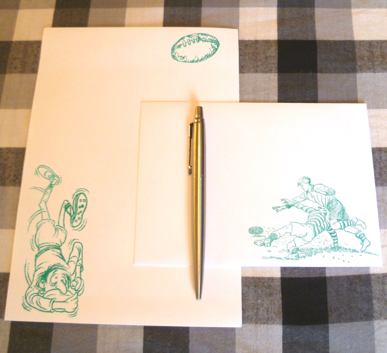 Rugby Football Letter Writing Set Rugby Writing Paper With Matching ...