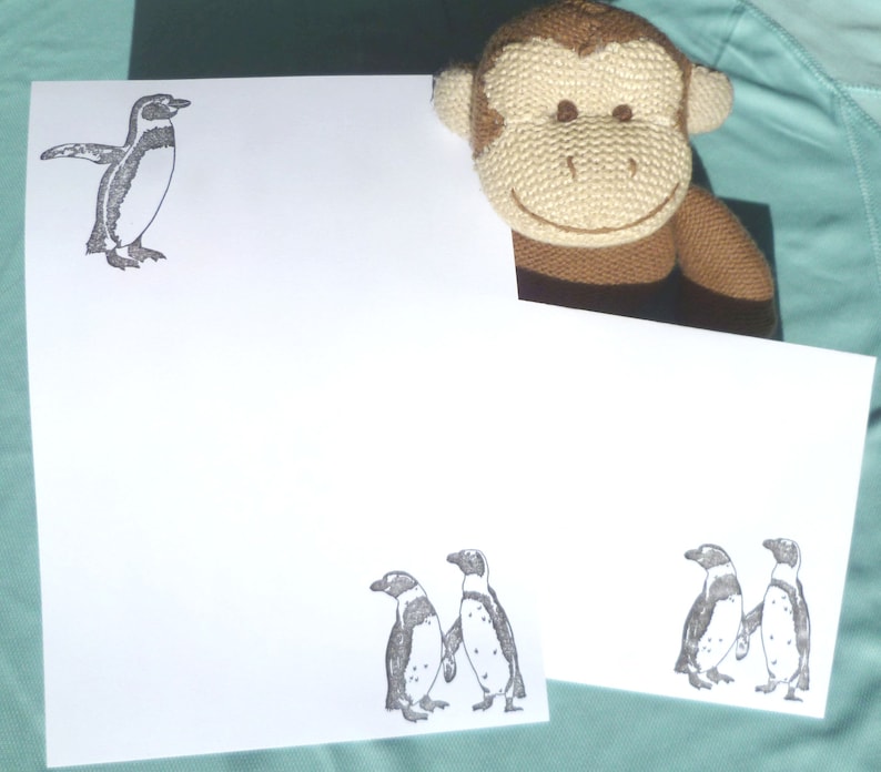 Penguin Stationery Set - Humboldt Penguin Writing Paper With Matching ...