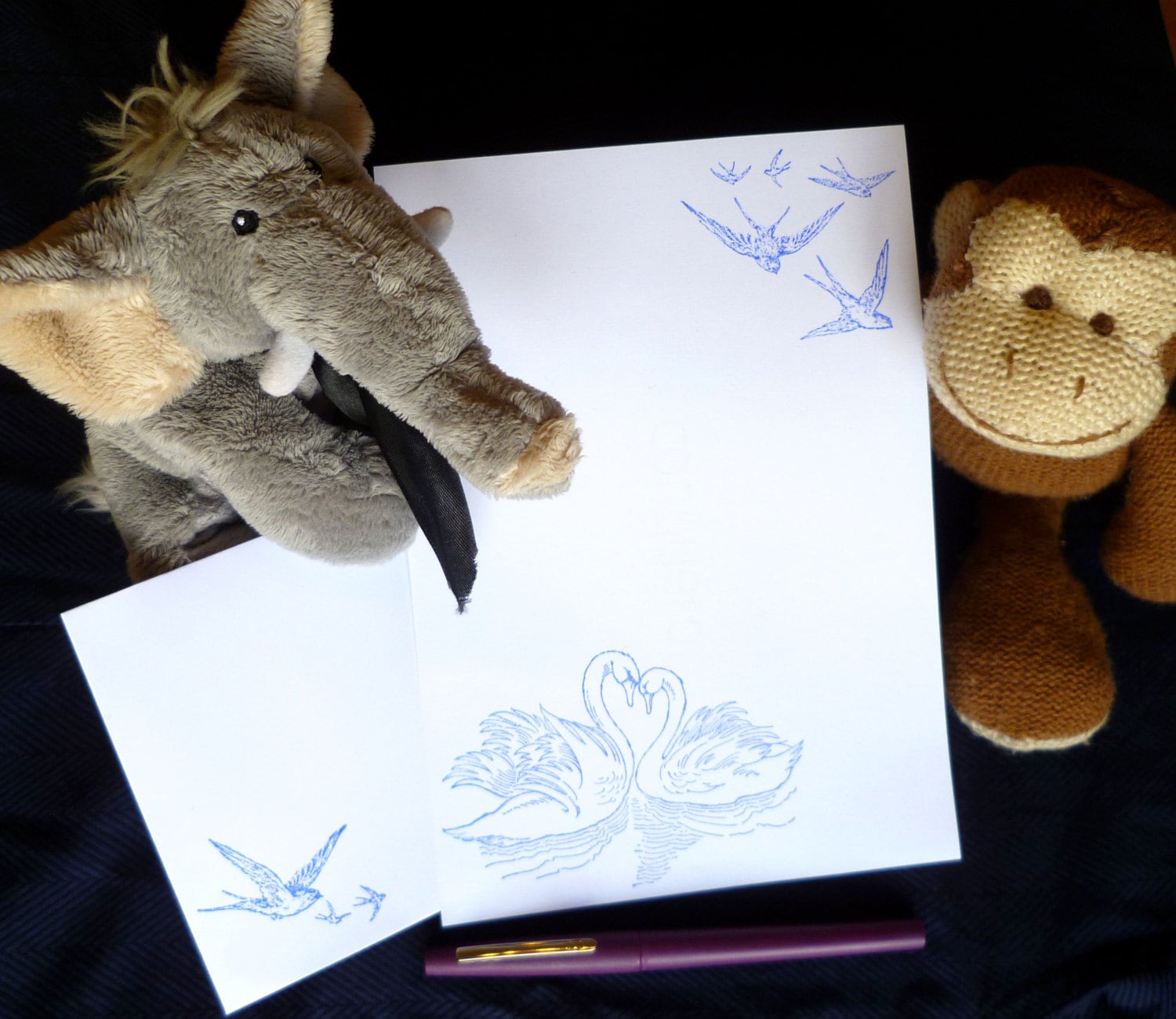 Swans and Swallows Letter Writing Set Swans Writing Paper - Etsy UK