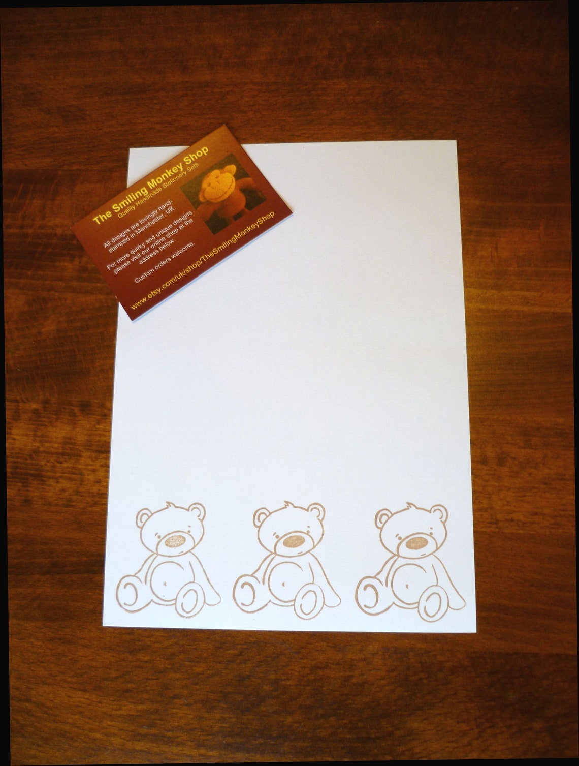 Teddy Bear Letter Writing Set Teddies Writing Paper With - Etsy