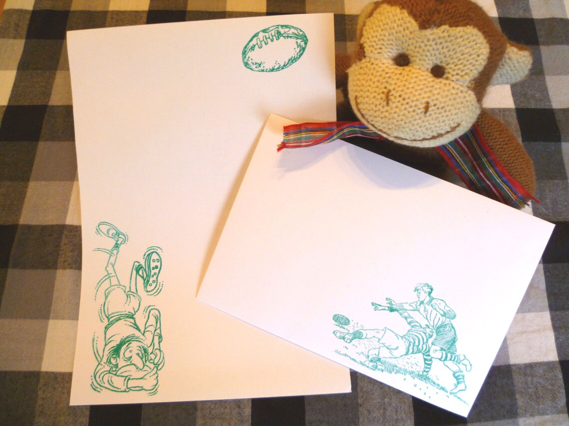 Rugby Football Letter Writing Set Rugby Writing Paper With Matching ...