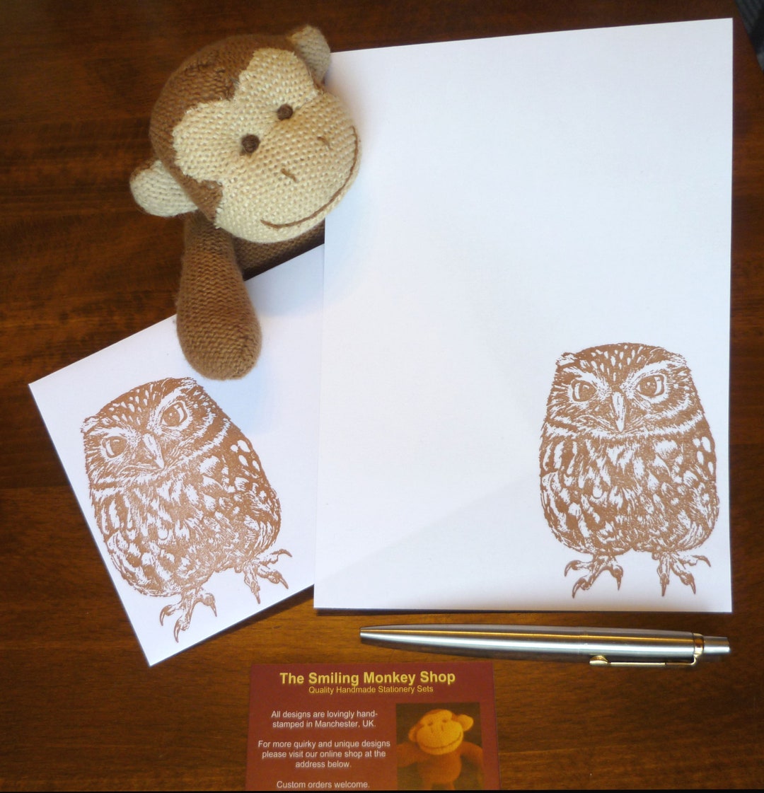 Little Owl Stationery Set Owl Writing Paper With Matching Premium ...