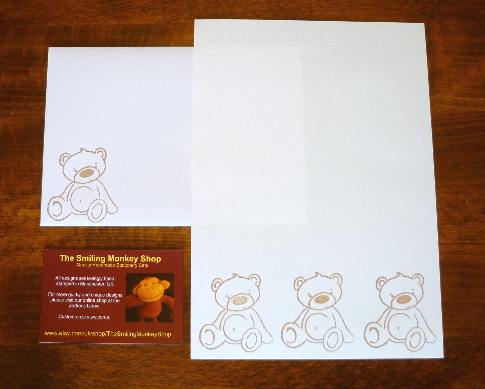 Teddy Bear Letter Writing Set - Teddies Writing Paper With Matching ...