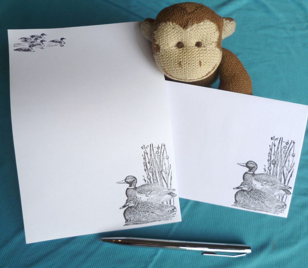 Ducks Letter Writing Set - Nature Writing Paper With Premium Matching ...