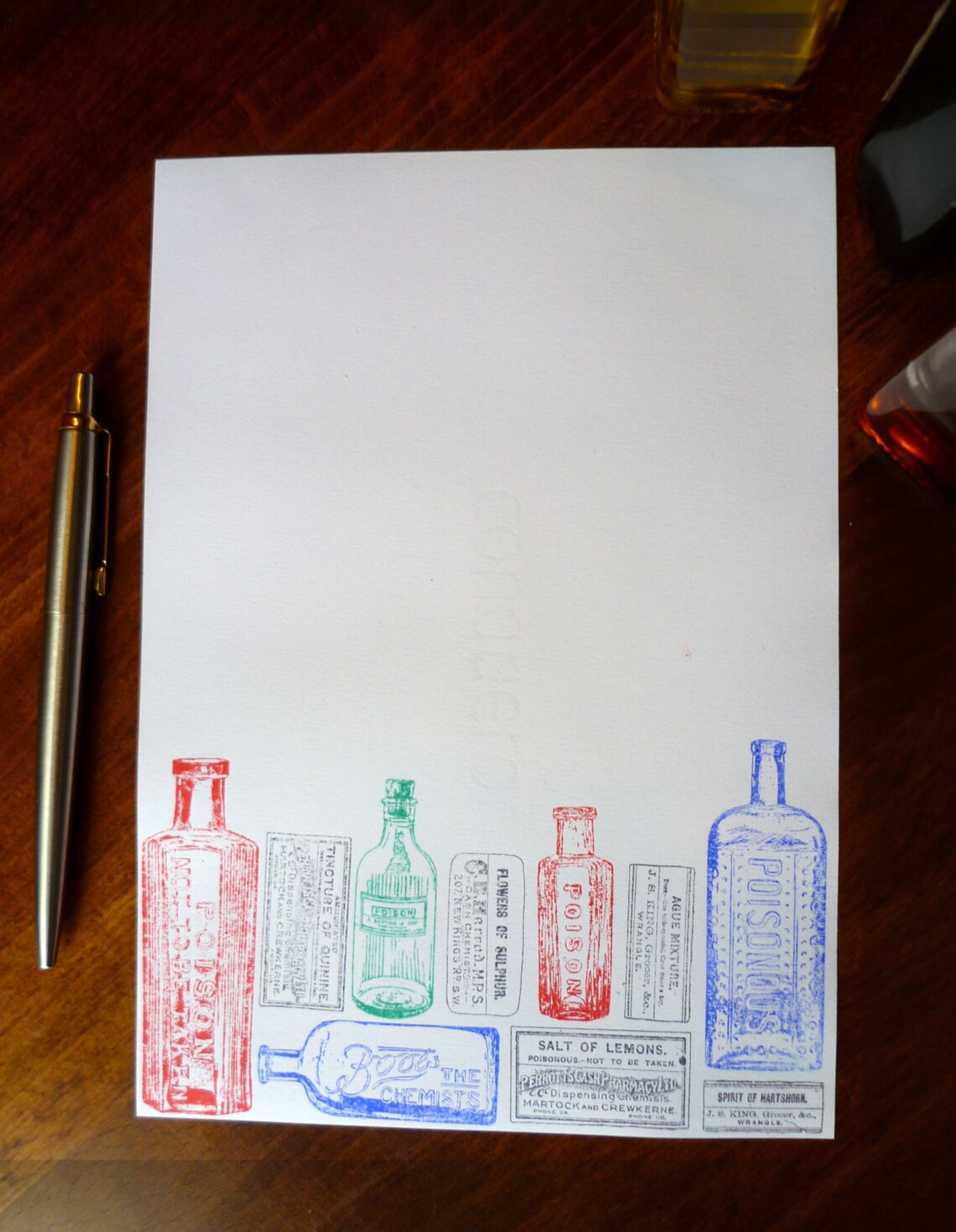 Poison Pen Stationery Set Poison Writing Paper With Matching Premium ...