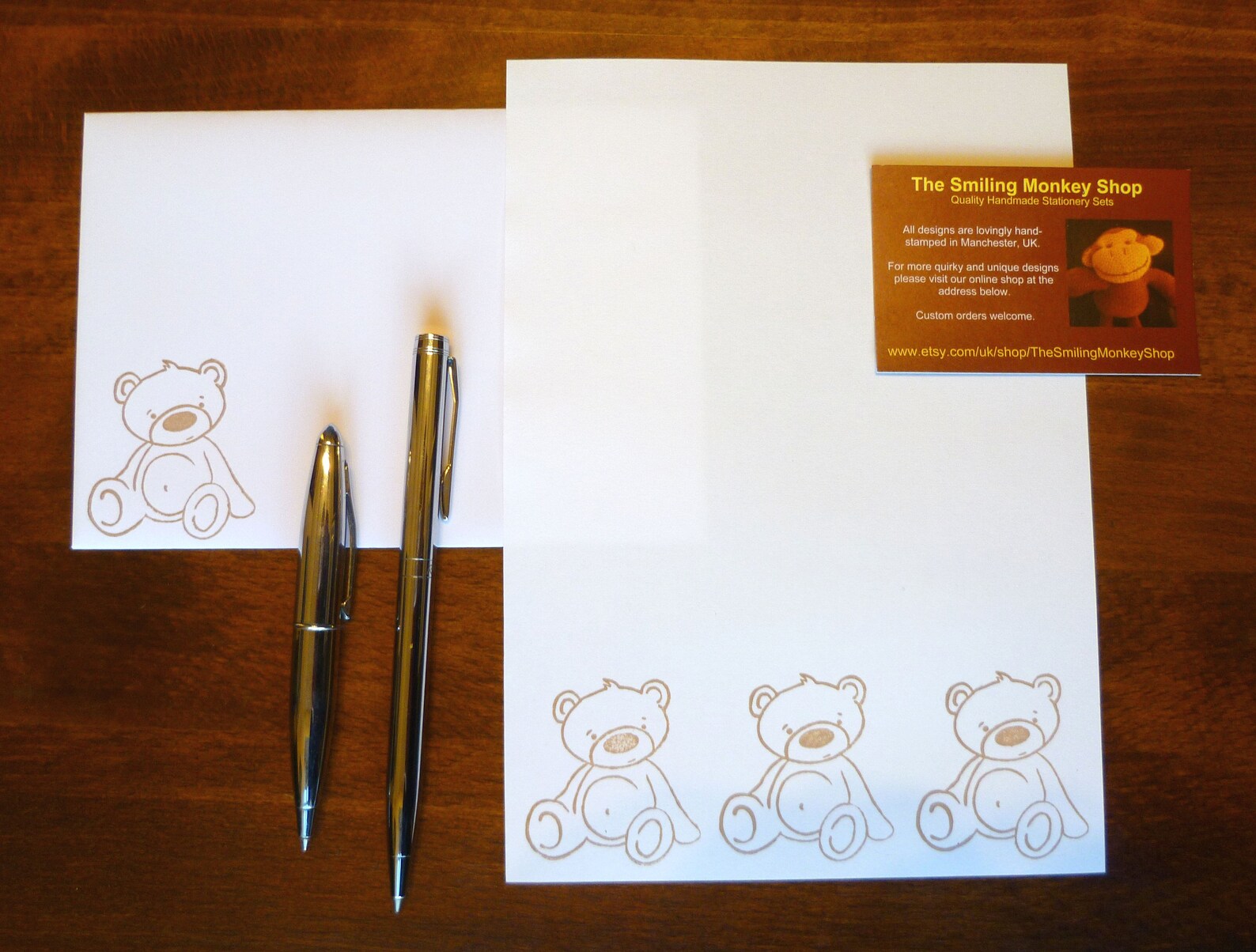 Teddy Bear Letter Writing Set - Teddies Writing Paper With Matching ...