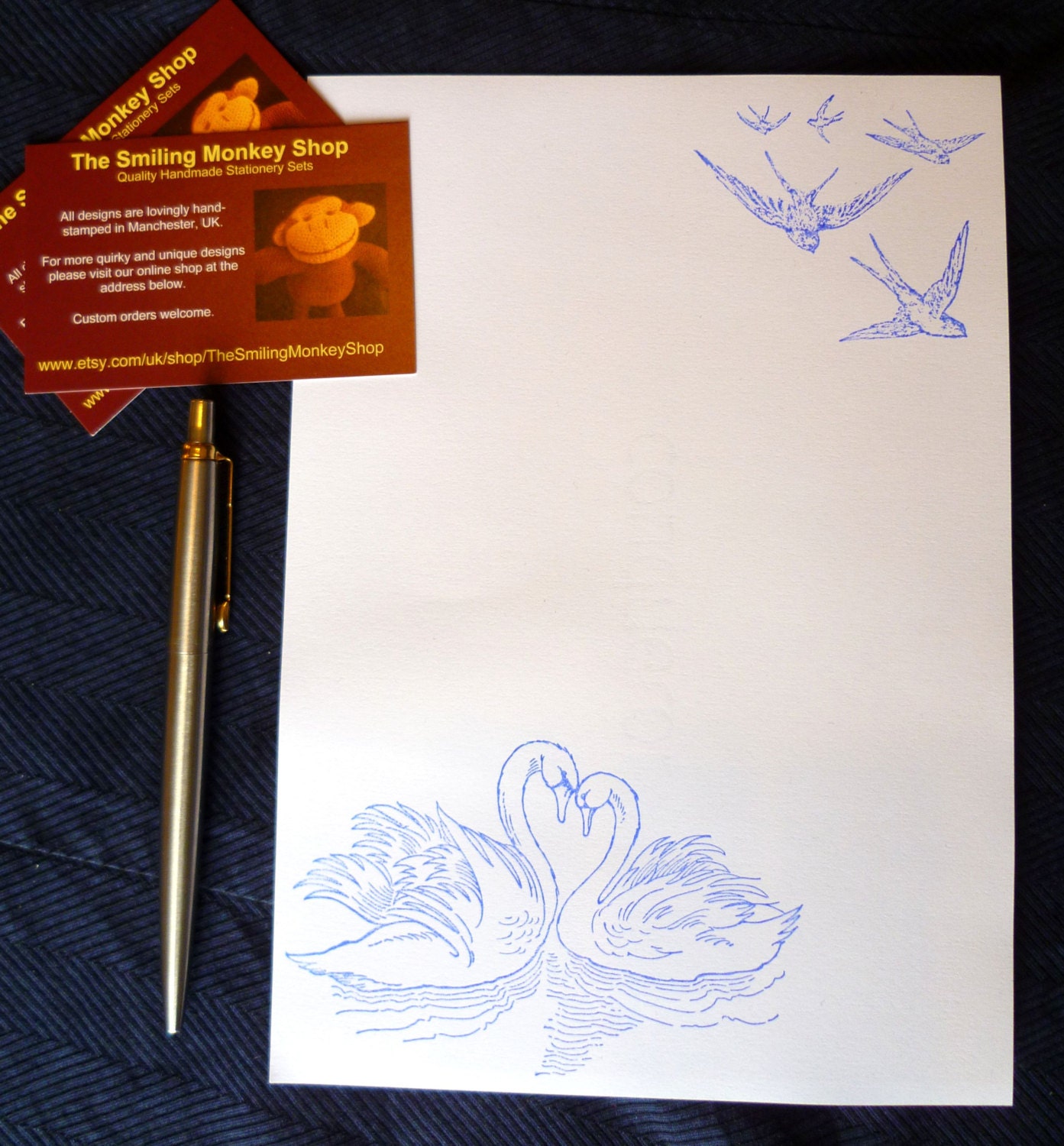 Swans and Swallows Letter Writing Set - Swans Writing Paper With ...