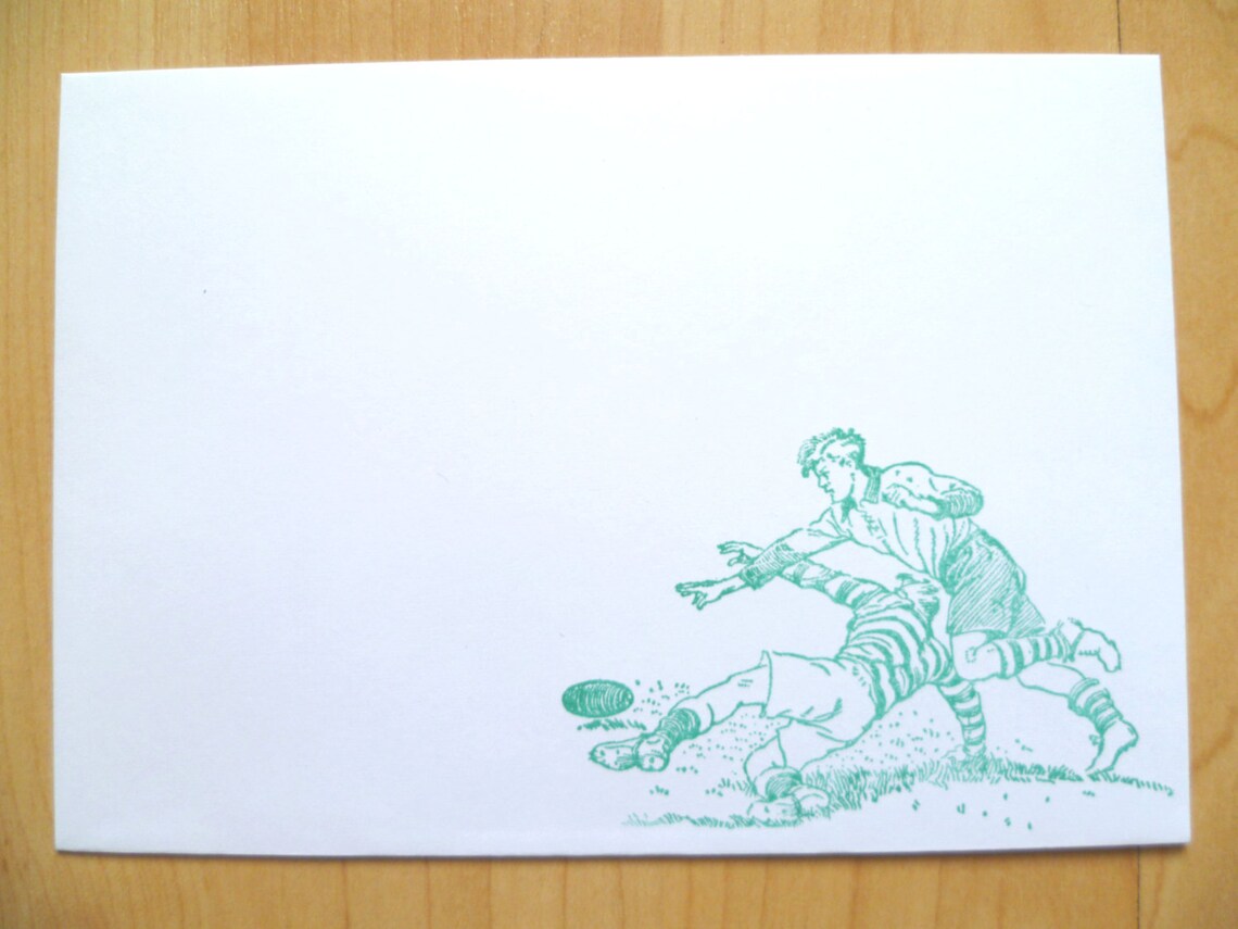 Rugby Football Letter Writing Set Rugby Writing Paper With Matching ...