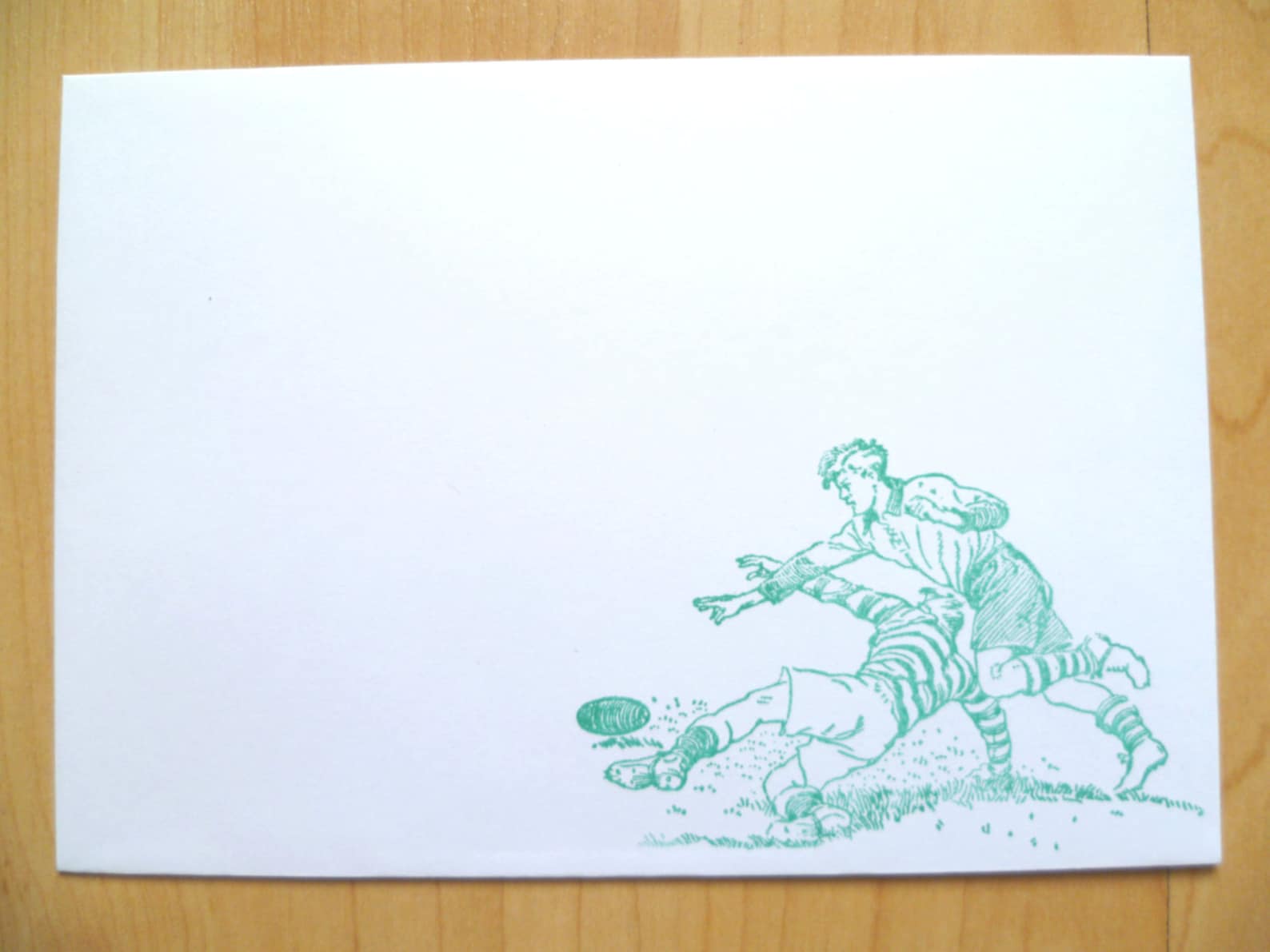 Rugby Football Letter Writing Set Rugby Writing Paper With Matching ...