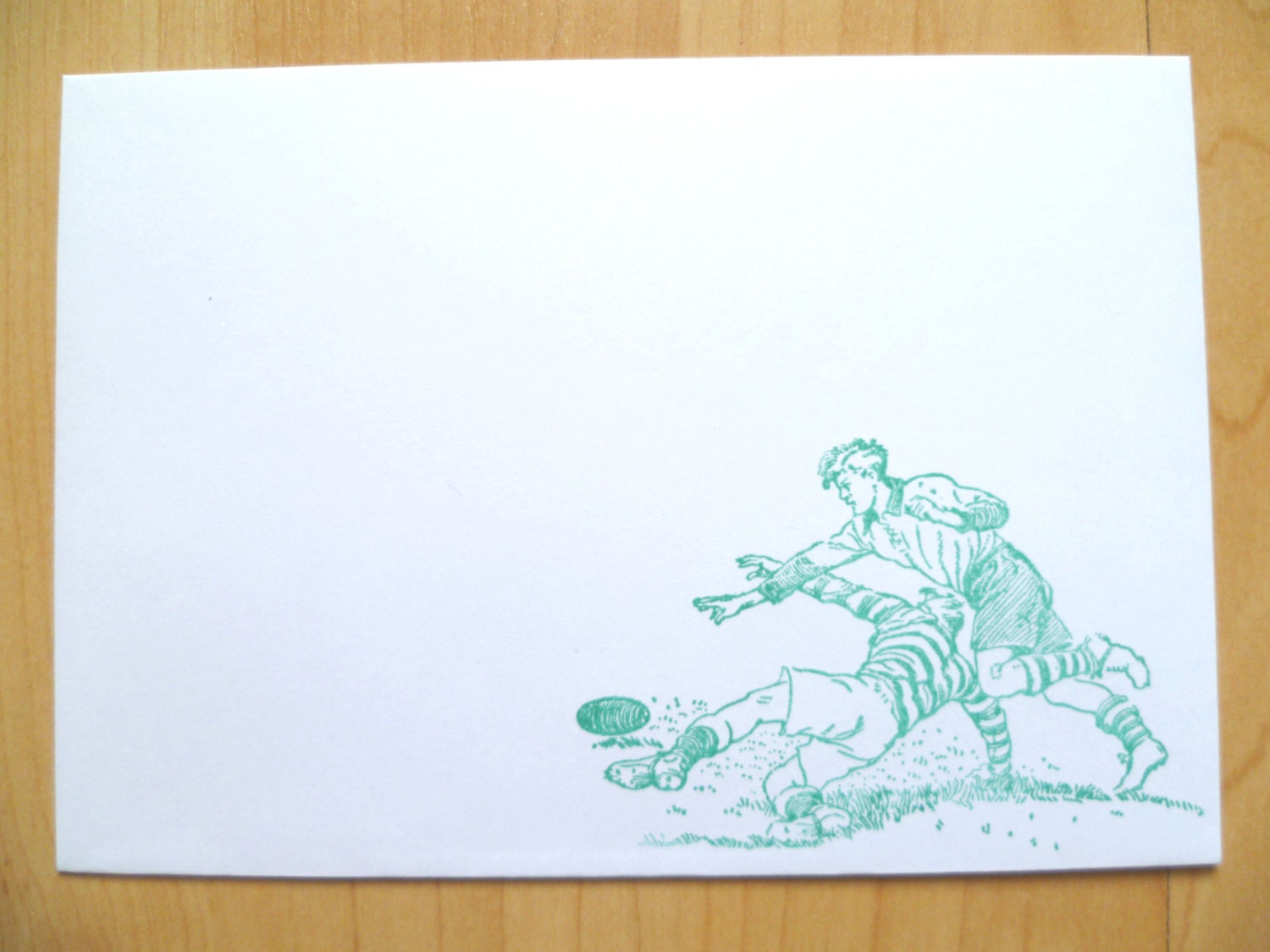 Rugby Football Letter Writing Set Rugby Writing Paper With Matching ...