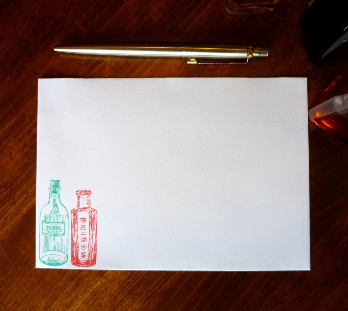Poison Pen Stationery Set Poison Writing Paper With Matching Premium ...