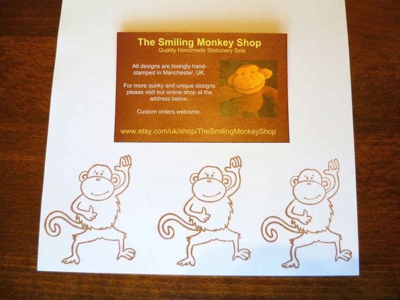 Smiling Monkey Stationery Set - Cheeky Monkey Writing Paper and ...
