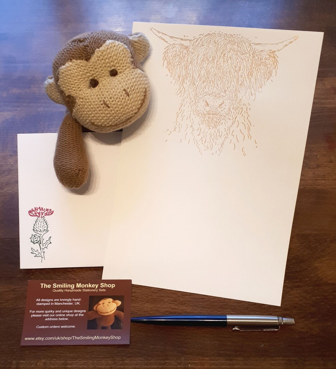 Highland Coo Stationery Set - Highland Cow Writing Paper With Matching ...