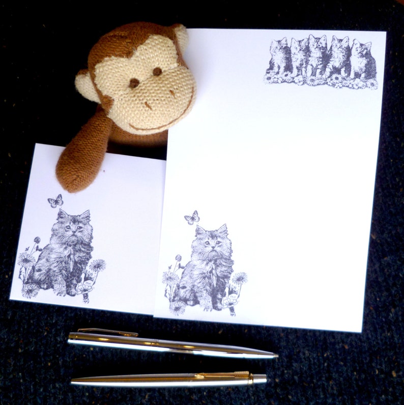 Vintage Cat Letter Writing Set Cute Cats Writing Paper con - Etsy México