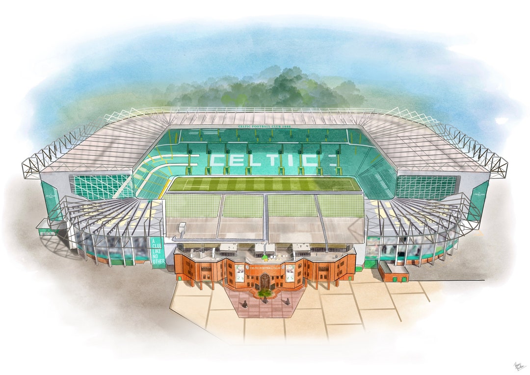 Art Print Celtic Stadium Parkhead - Etsy