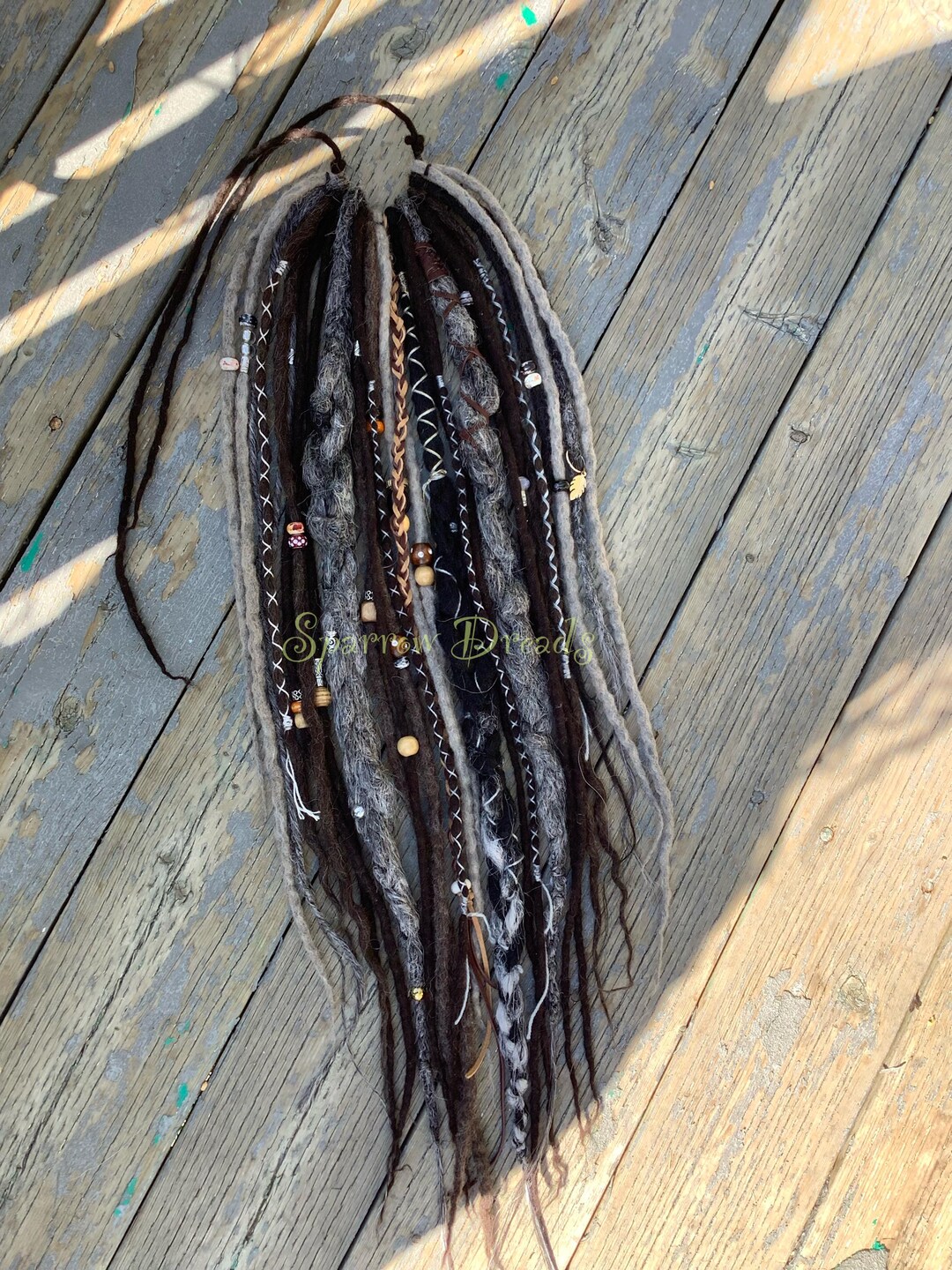 Synthetic Dread Falls Giant Dread BRAIDS by Sparrow 15 DE SE Grey ...