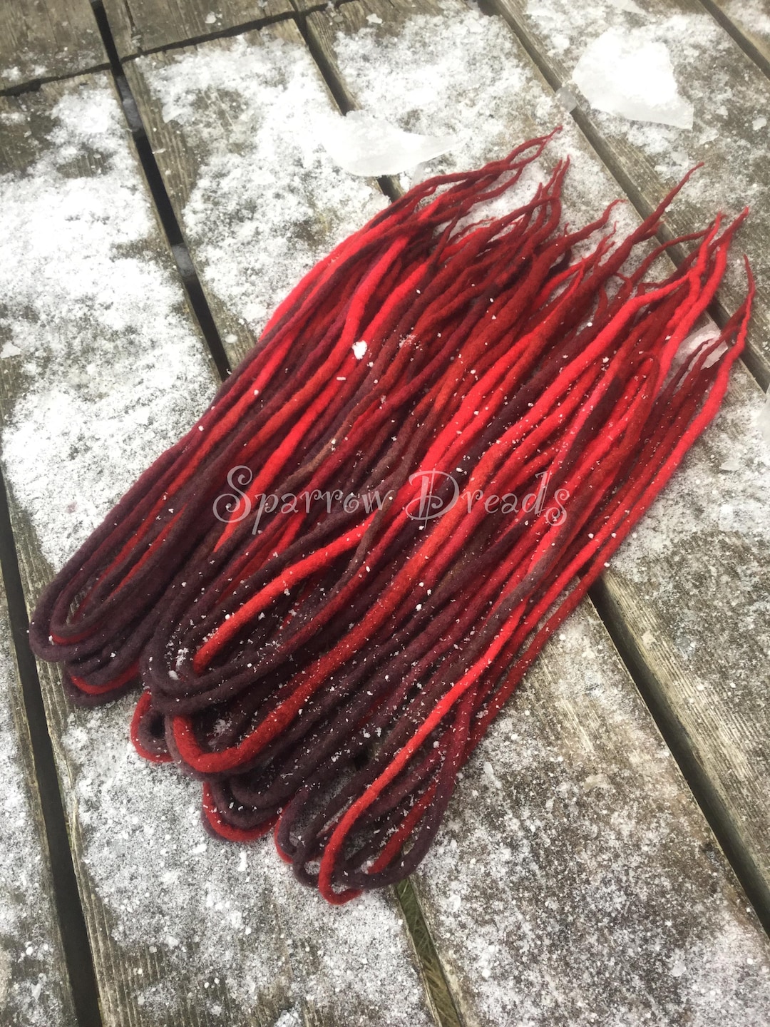 Wool Dreadlocks 50 DE or 100 SE, Custom Order Wool Decorated Dreads ...
