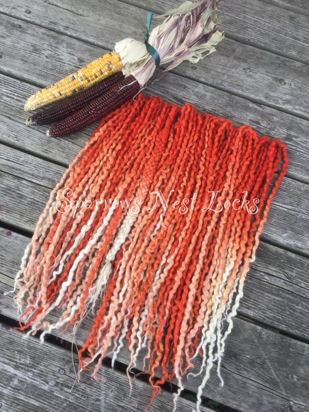Full Set Custom DE Wool Dreadlocks, Order of Luxury Kinky Wool OMBRE ...