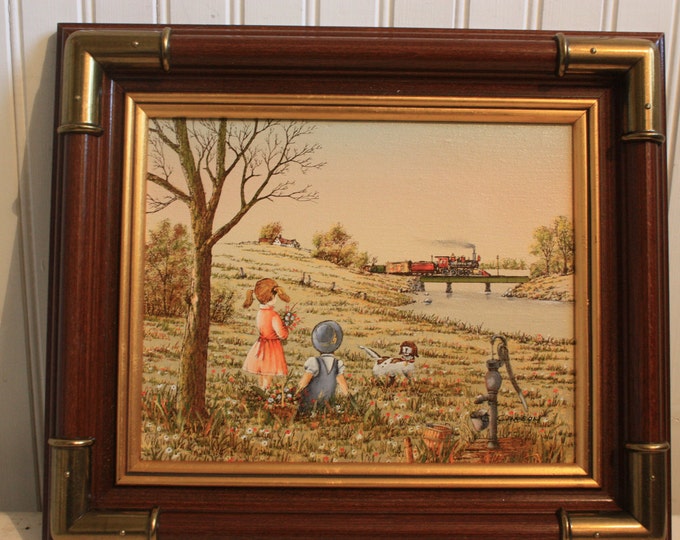 C. Carson Framed Serigraph, Silkscreen Print on Canvas, 1986 Artwork ...