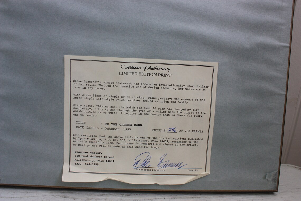 Diane Graebner Limited Edition Print Numbered Signed to the - Etsy