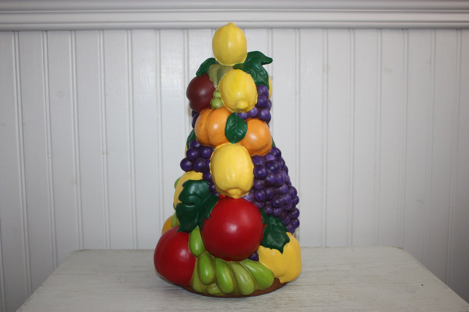 Vintage Ceramic Fruit Topiary Fruit Pyramid Fruit Tower - Etsy