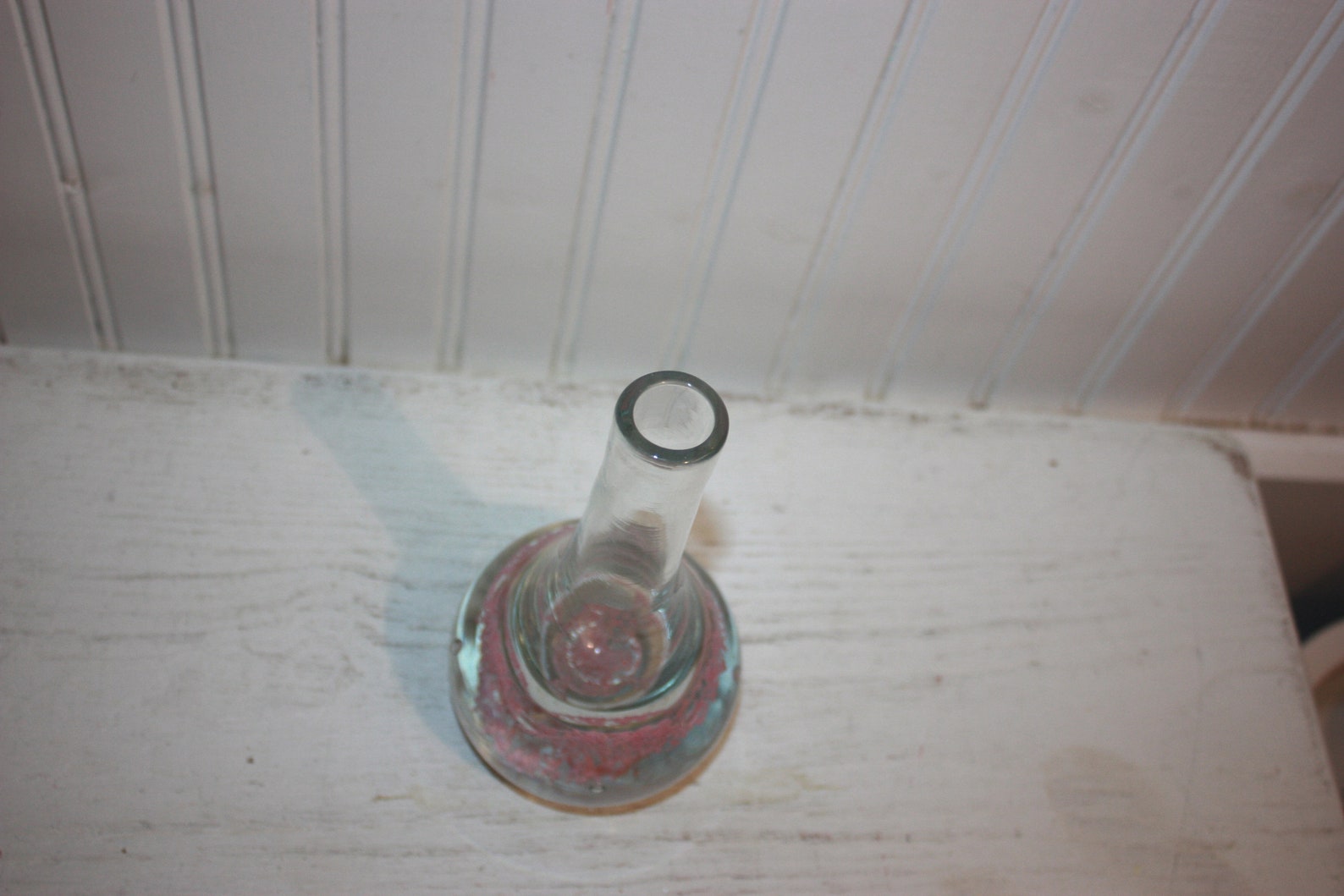 Art Glass Paperweight Vase, Paperweight Bud Vase, Pink and Clear - Etsy