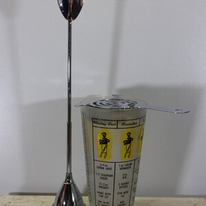 Vintage Libbey Barware Set, Libbey Mixer Glass, Stainless Strainer and ...