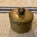 Vintage Solid Brass Postage Stamp Dispenser, Brass Stamp Box With Lid ...