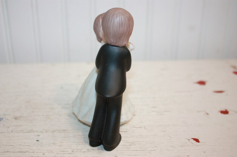 Vintage Jamie Lynn Bisque Wedding Cake Topper Traditional | Etsy