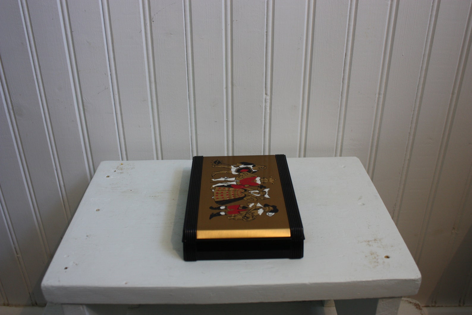 Vintage Card Deck Case and Two Sets of Cards Double Deck of | Etsy