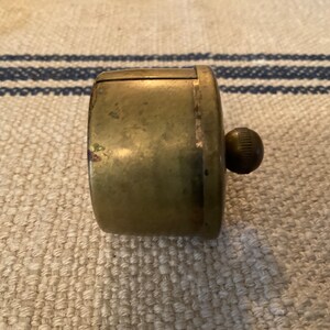 Vintage Solid Brass Postage Stamp Dispenser, Brass Stamp Box With Lid ...